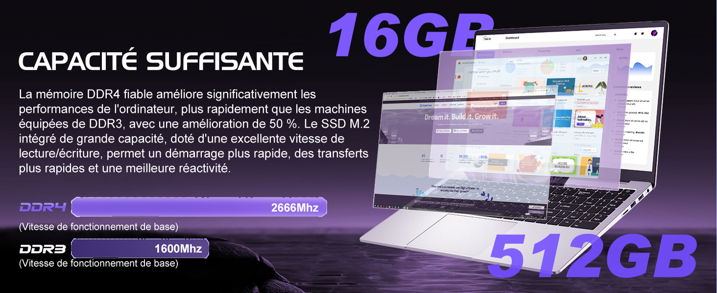 PC portable Vanwin PC Portable Intel Core i9-8950HK, 16Go DDR4 512Go ...