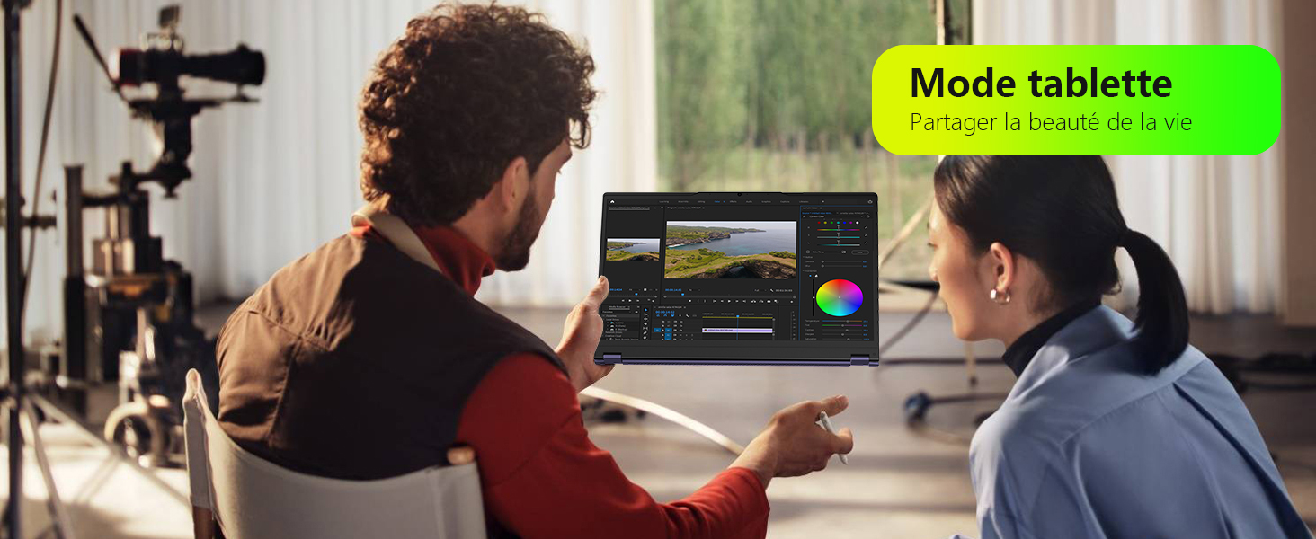 PC Portable Intel Core M3-8100Y, Tactile 2-en-1 Convertible à 360° avec ...