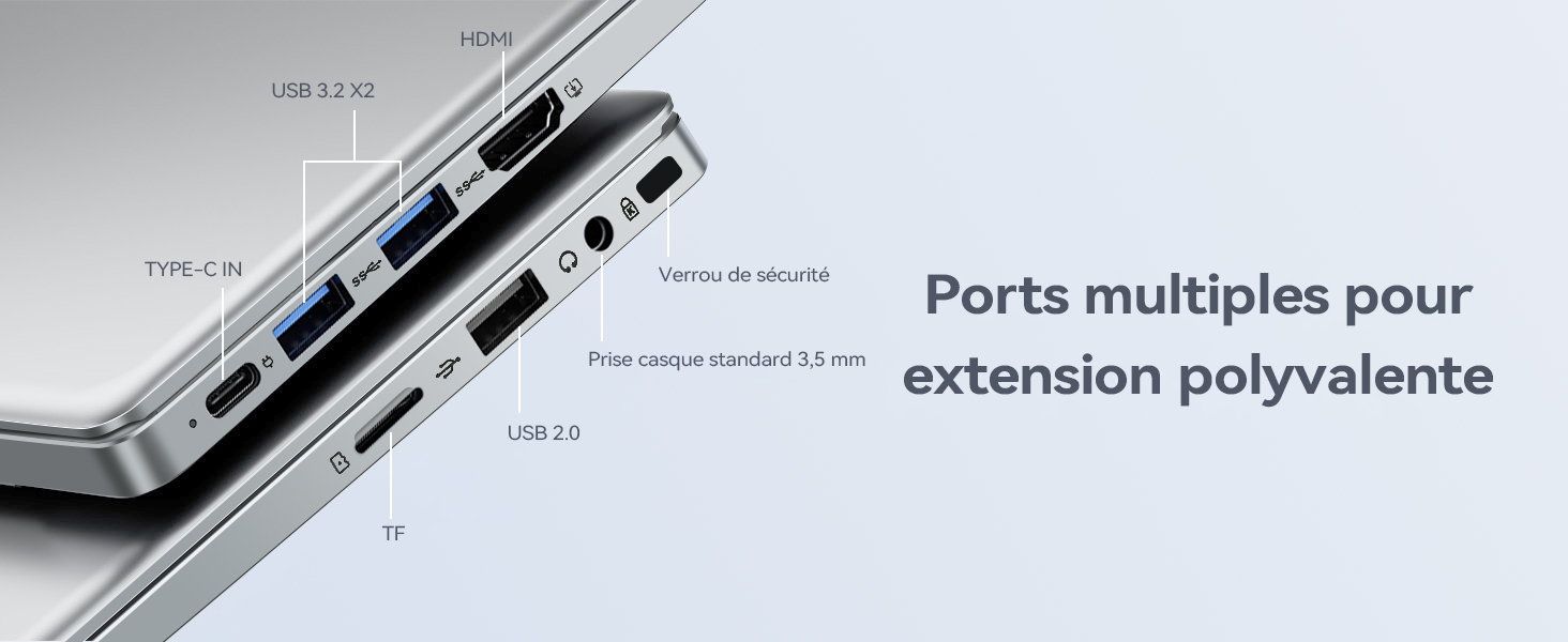 PC portable - 15.6"FHD - 16 Go de RAM 512 Go SSD - Intel® Pentium® Gold ...