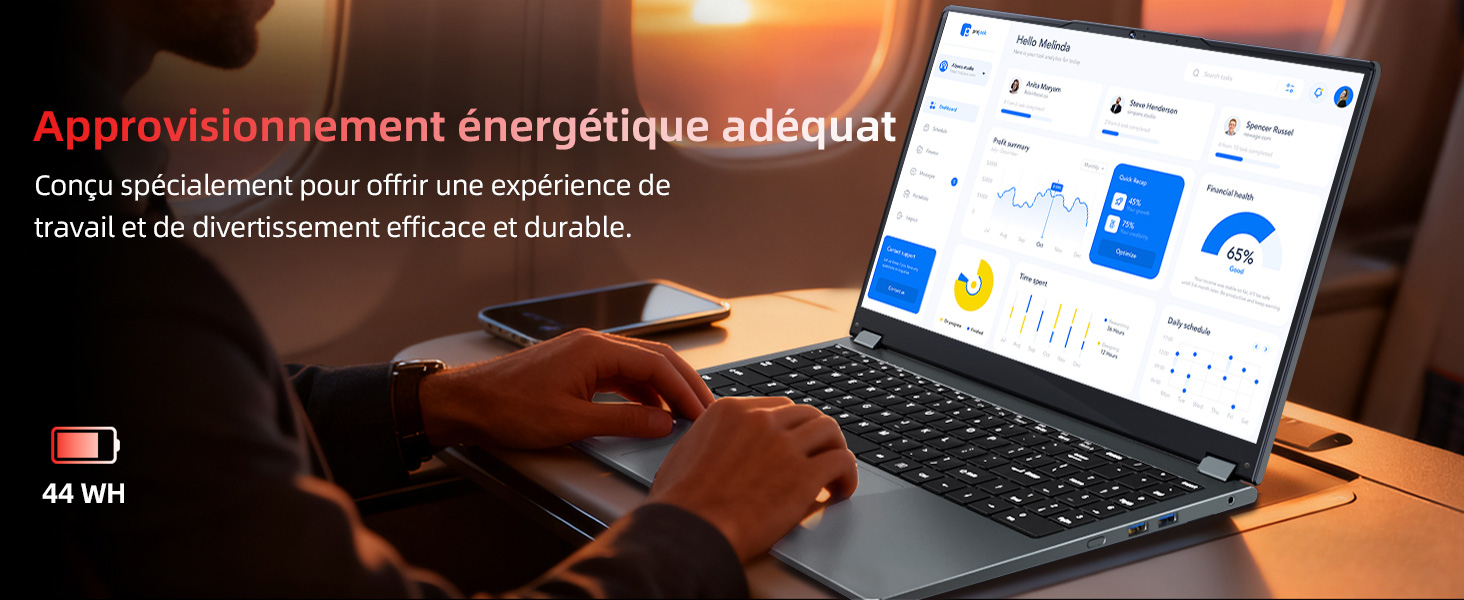 PC Portable-AMD Ryzen5 7430U(jusqu'à 4.3Ghz)-Écran tactile 360°Flip ...