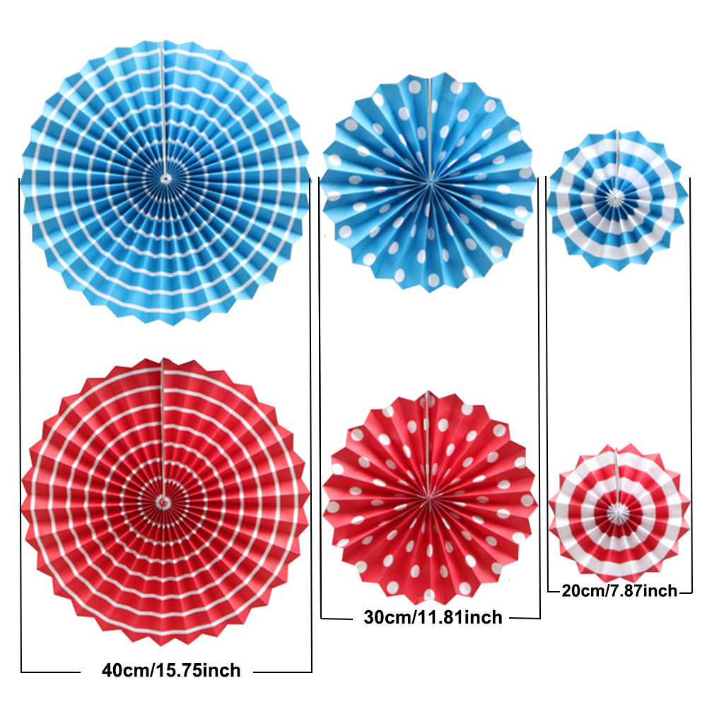 Printing Vintage Wheel Tissue Paper Hanging Fans Flower Craft Party ...