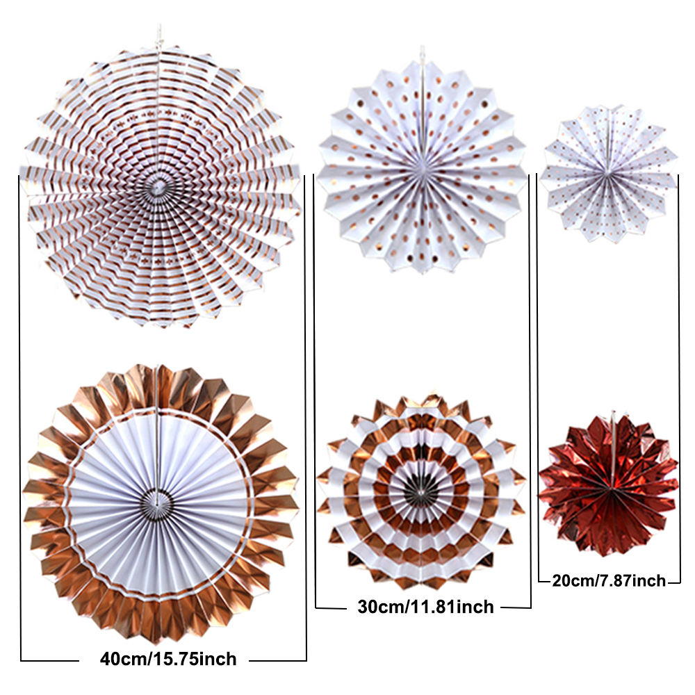 Printing Vintage Wheel Tissue Paper Hanging Fans Flower Craft Party ...
