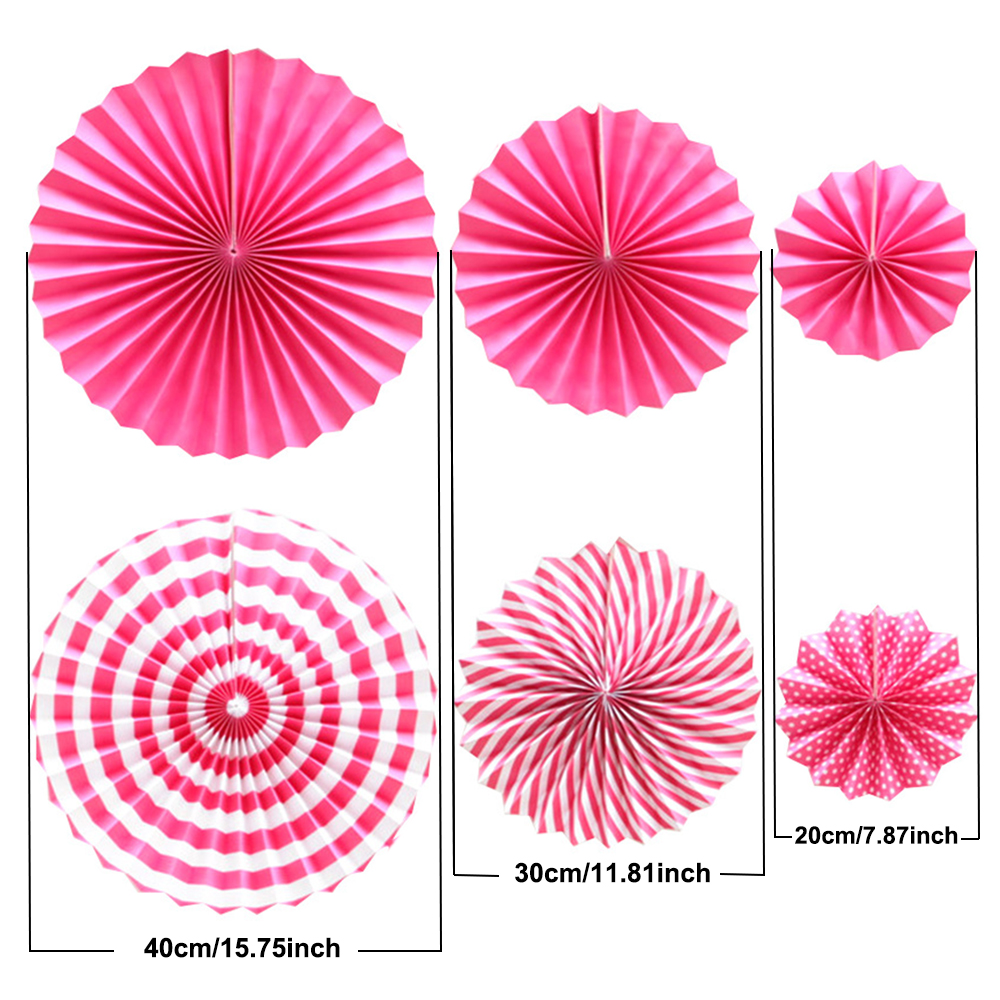 Printing Vintage Wheel Tissue Paper Hanging Fans Flower Craft Party ...