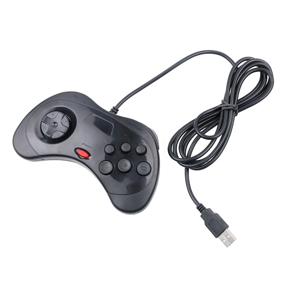 Mando con cable USB para consola Sega Saturn y PC - Mando clásico tipo ...