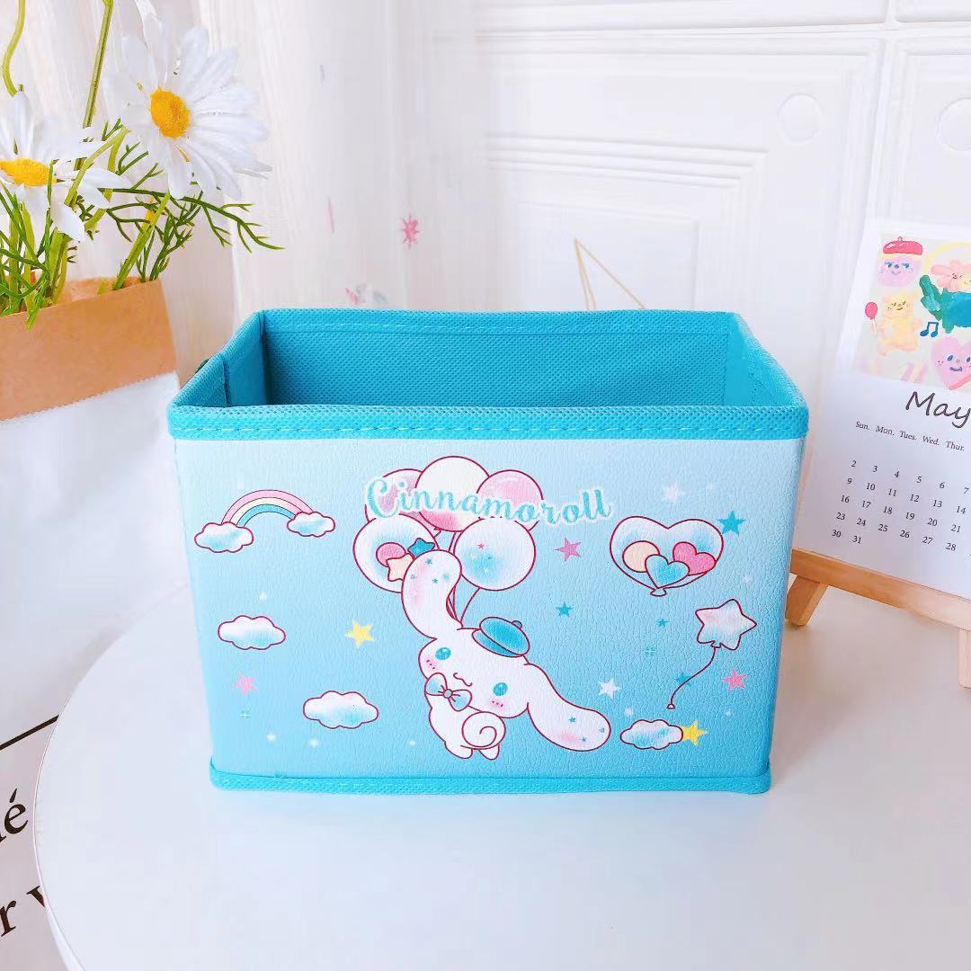 Collapsible Storage Bin,Cute Storage Box Foldable Baskets Office Desk ...