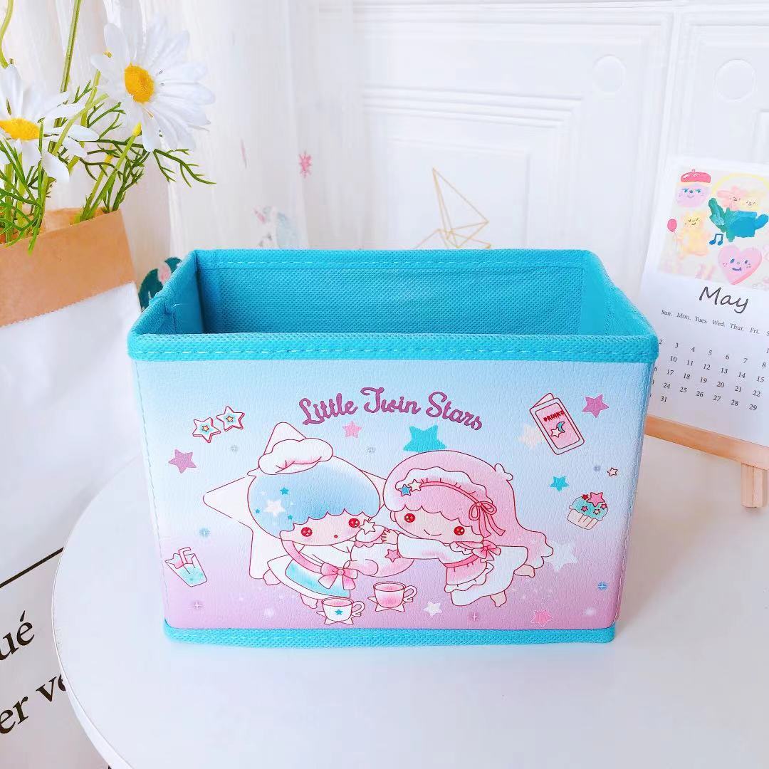 Collapsible Storage Bin,Cute Storage Box Foldable Baskets Office Desk ...