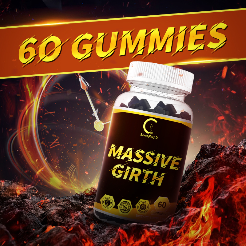 2x Massive Girth Gummies Grow Naturally Thicker Bigger Male Enhancing ...