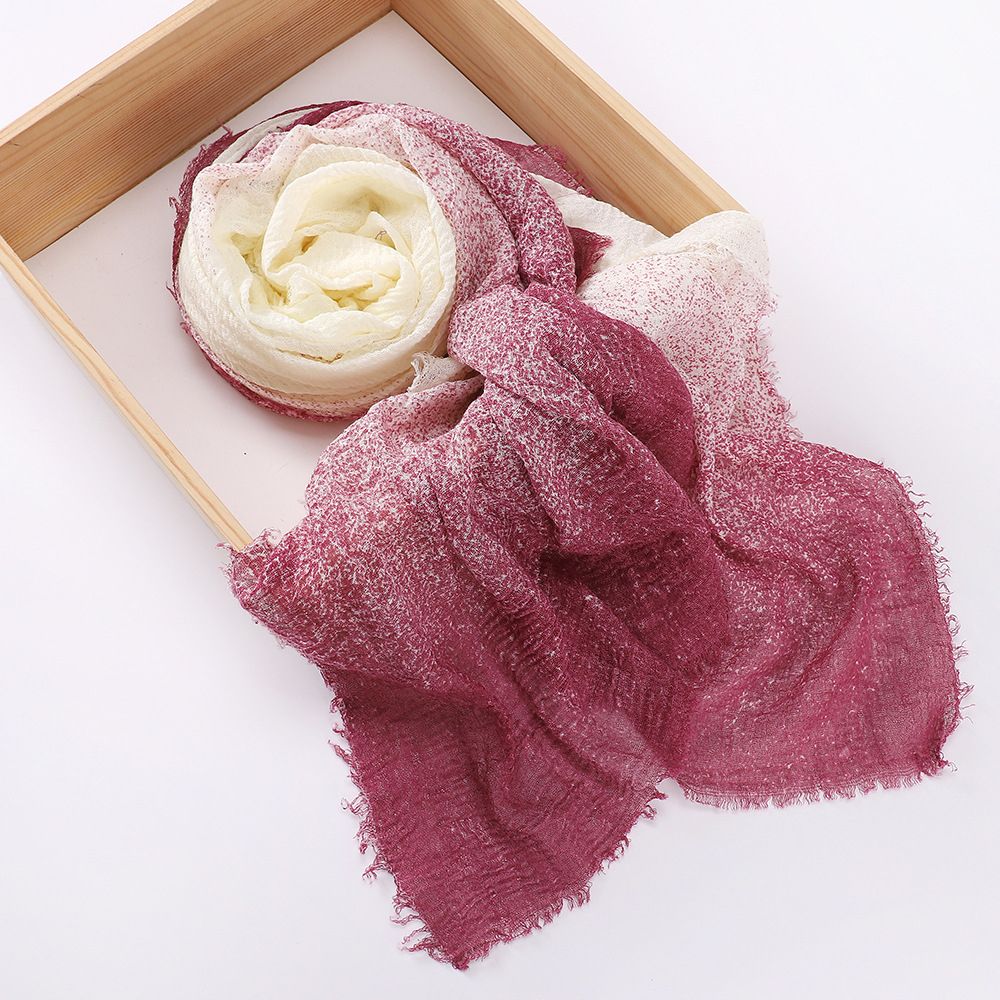 Women Muslim Gradient Long Scarf Islamic Shawls Arab Turban Shayla ...