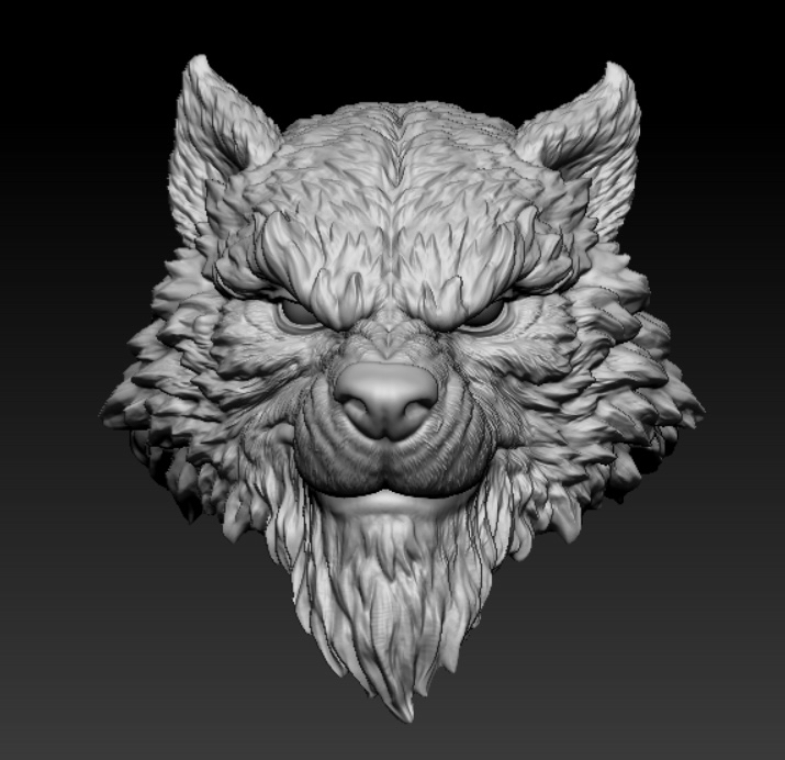 1:6 1:12 1:18 Werewolf Wolf animals Head Sculpt Fit 12" 6" 3.75" Action ...