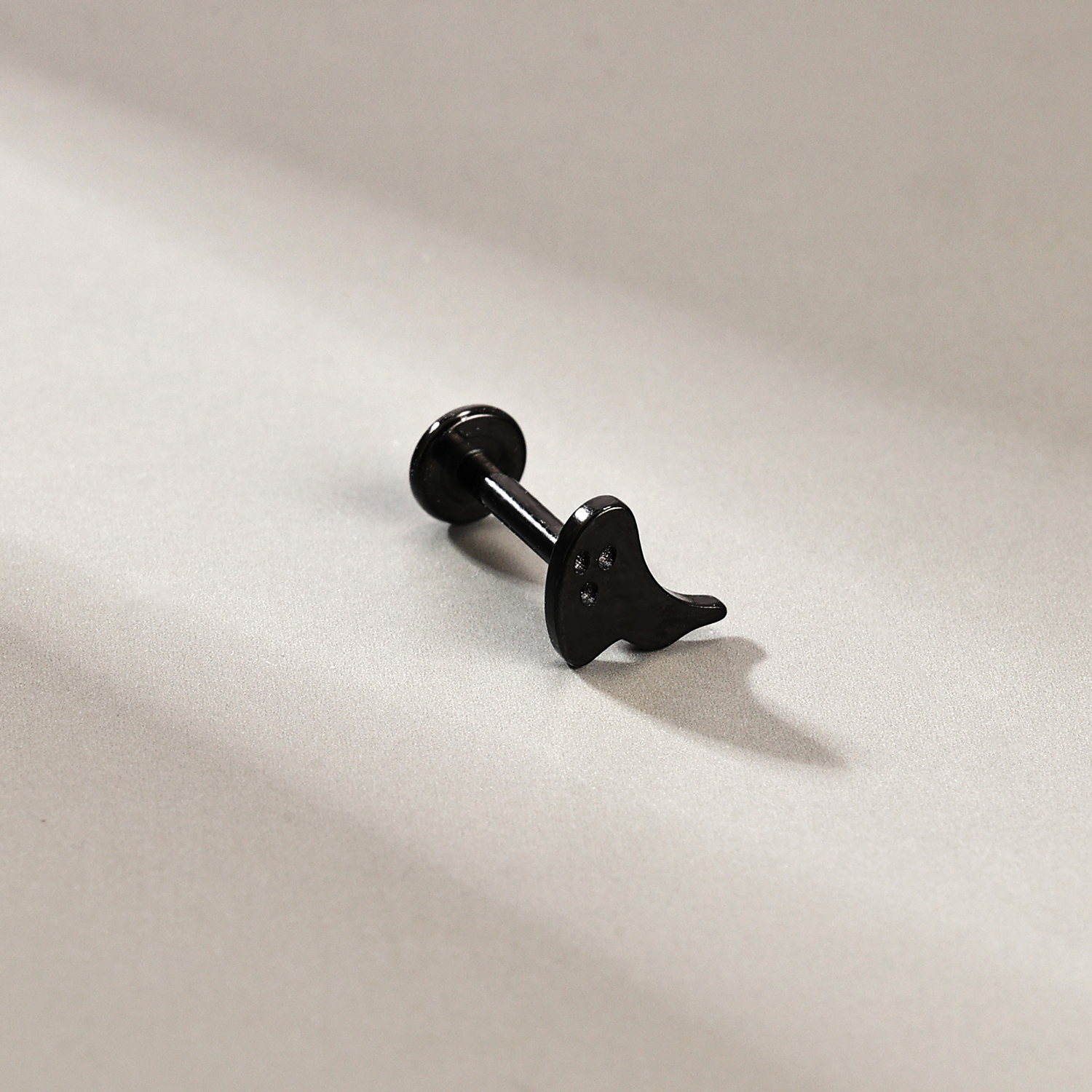 16g Stainless Steel Labret Lip Studs Ghost Tragus Piercing Halloween ...