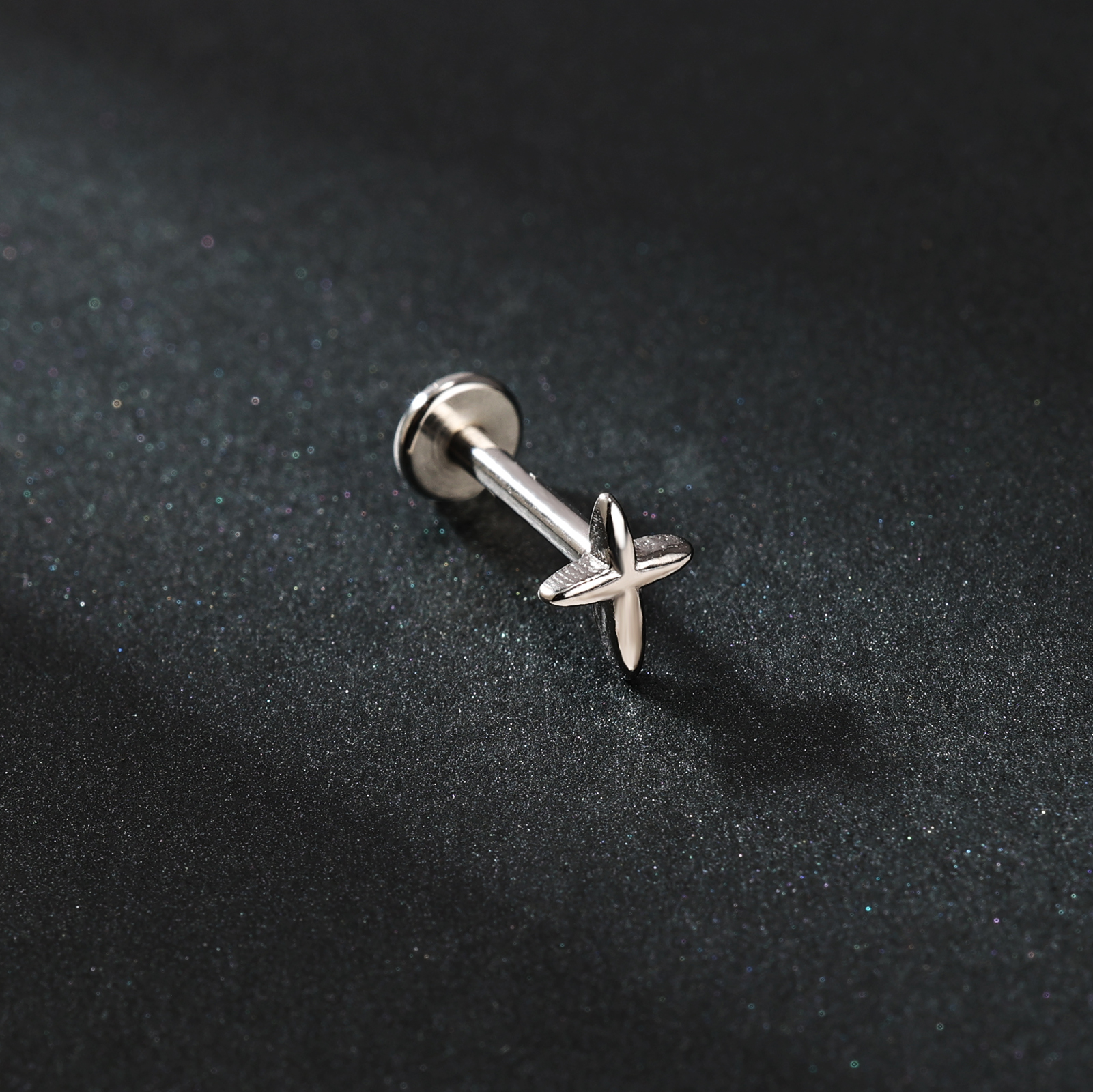 16g Stainless Steel Labret Lip Stud Internal Thread Earring Helix Conch ...