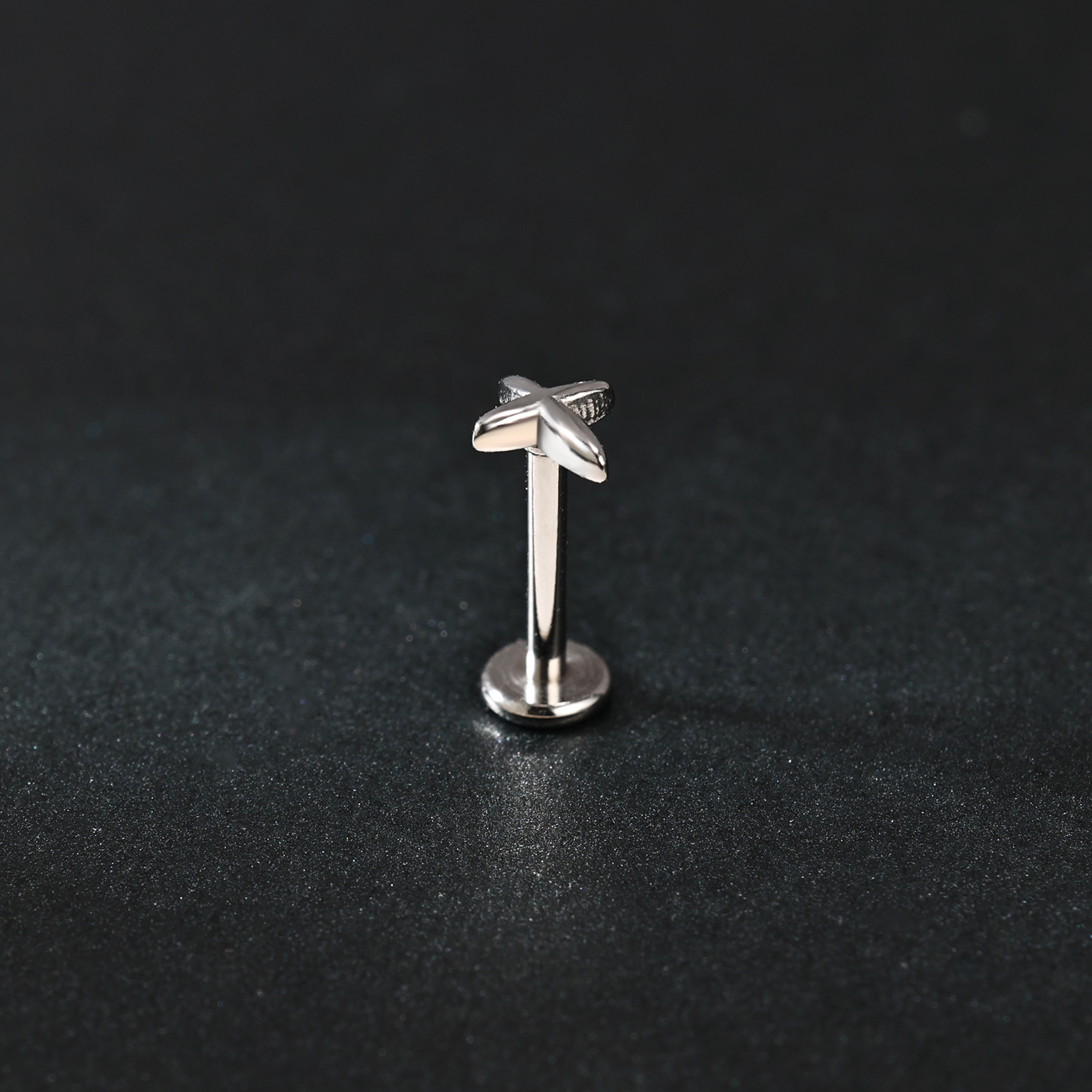 16g Stainless Steel Labret Lip Stud Internal Thread Earring Helix Conch ...