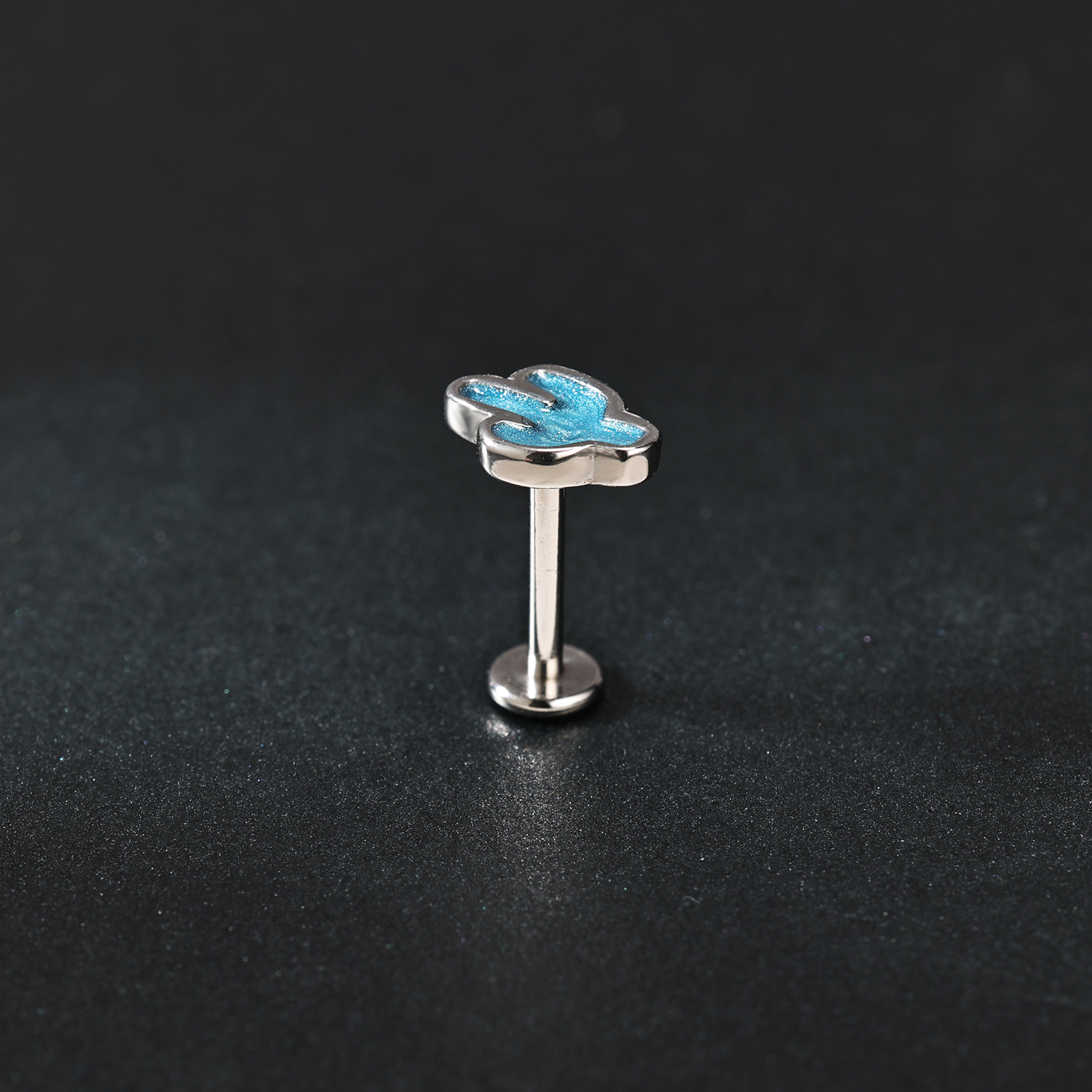 16g Stainless Steel Labret Lip Stud Internal Thread Earring Helix Conch ...