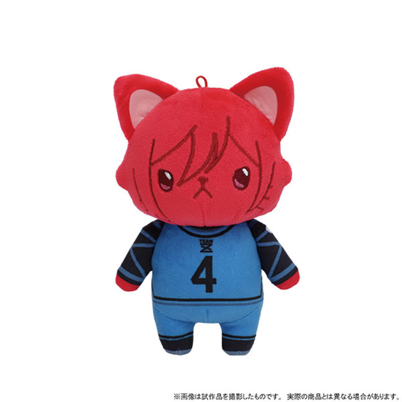 Movic Blue Lock with Cat Blindfold Action Figures Keychain Genuine ...