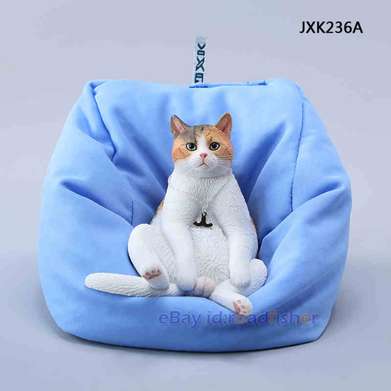 JXK 1/6 Lazy Cat 9.0 Model Movable Head Cat Cute Animal Collection ...