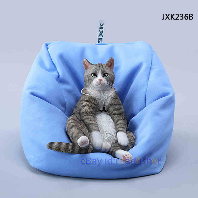 JXK 1/6 Lazy Cat 9.0 Model Movable Head Cat Cute Animal Collection ...