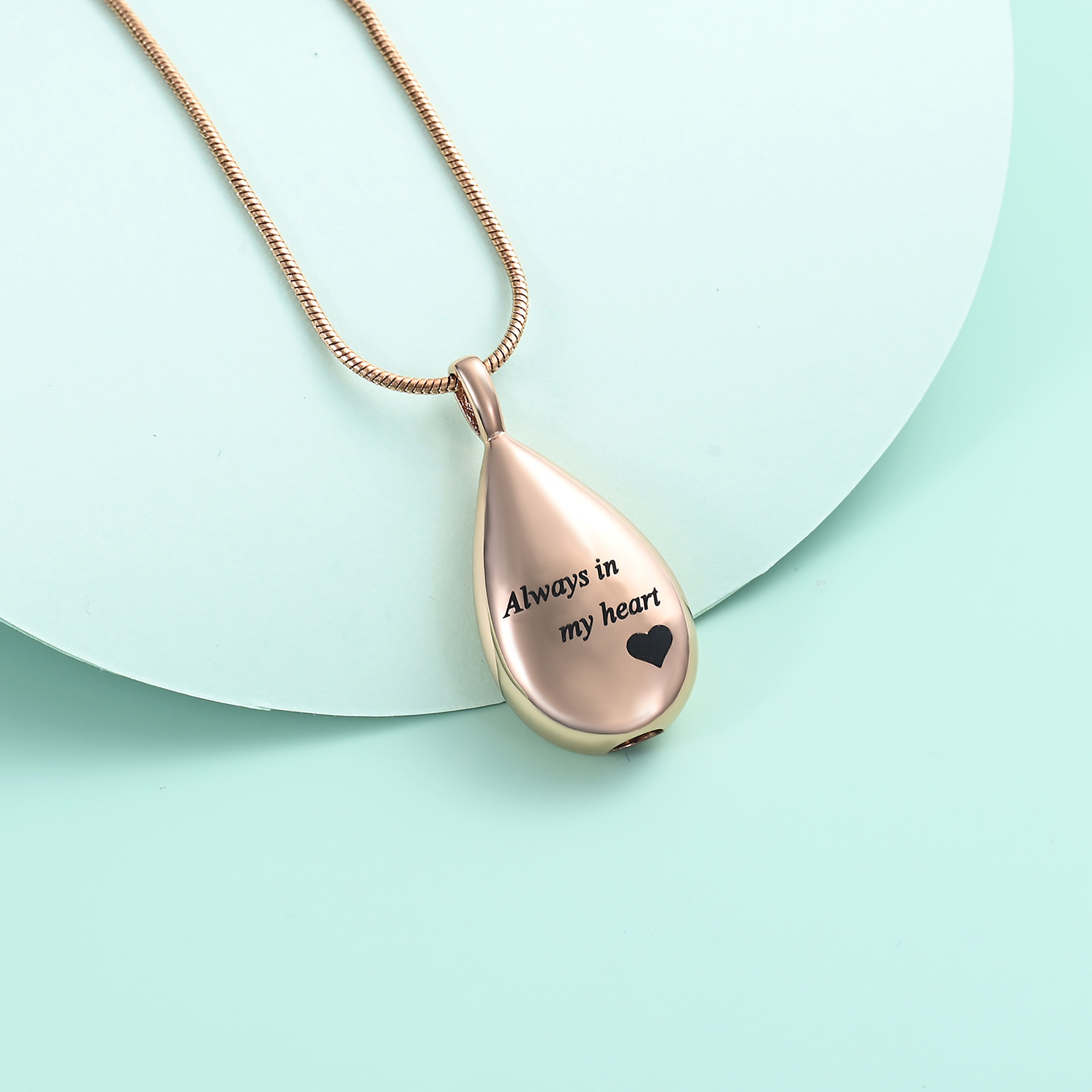 Urn Pendant Necklace Teardrop Cremation Jewelry for Ashes Memorial ...