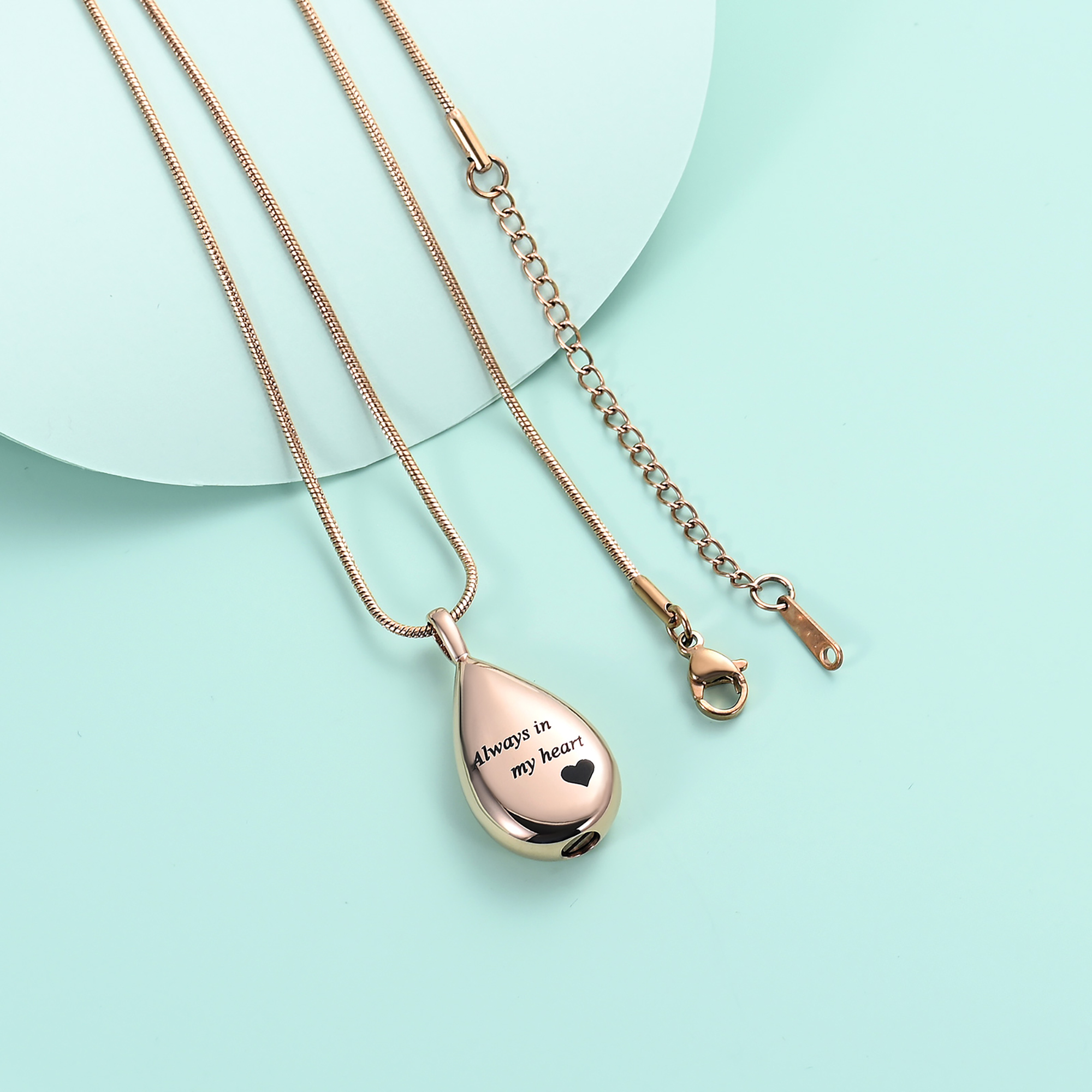 Urn Pendant Necklace Teardrop Cremation Jewelry for Ashes Memorial ...