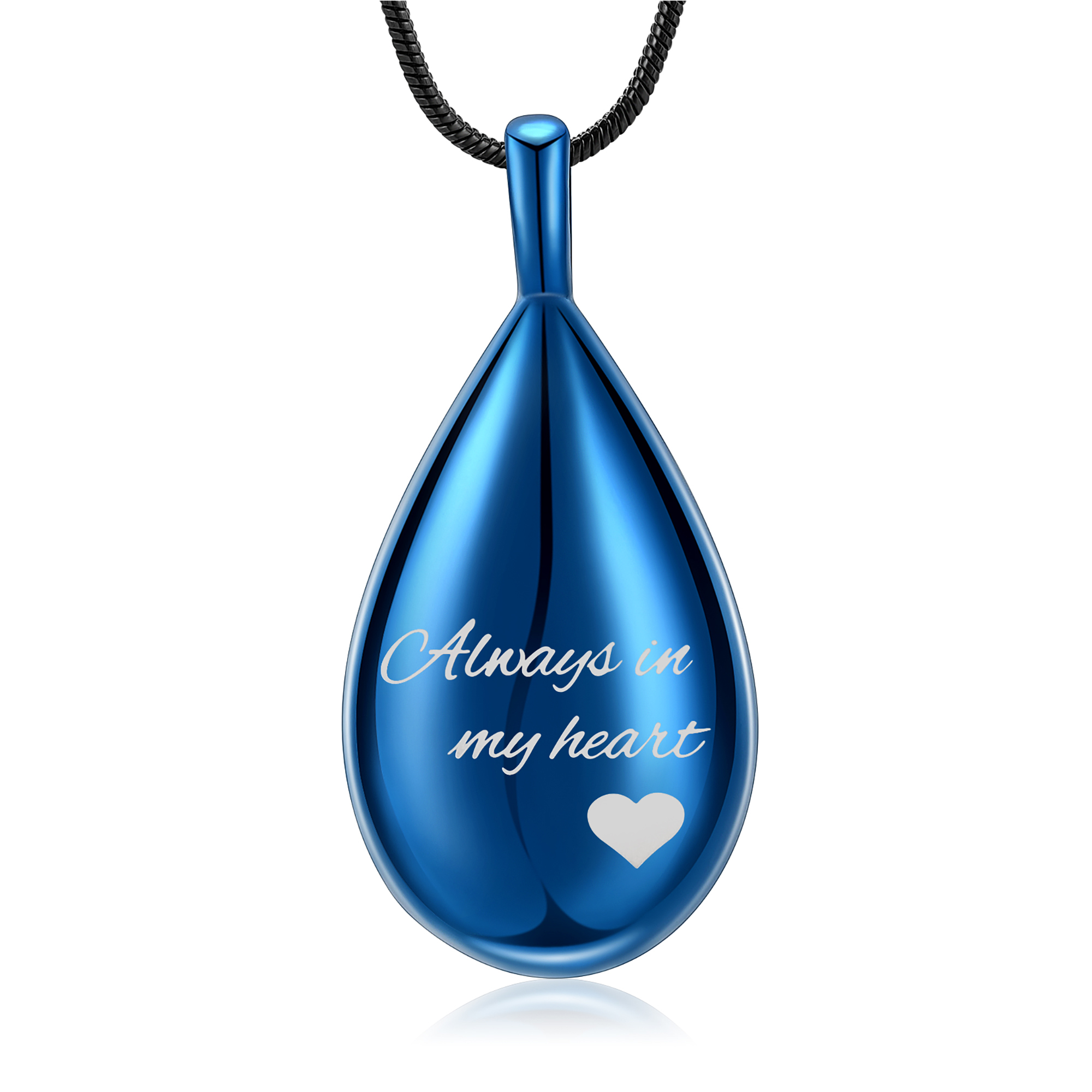 Urn Pendant Necklace Teardrop Cremation Jewelry for Ashes Memorial ...