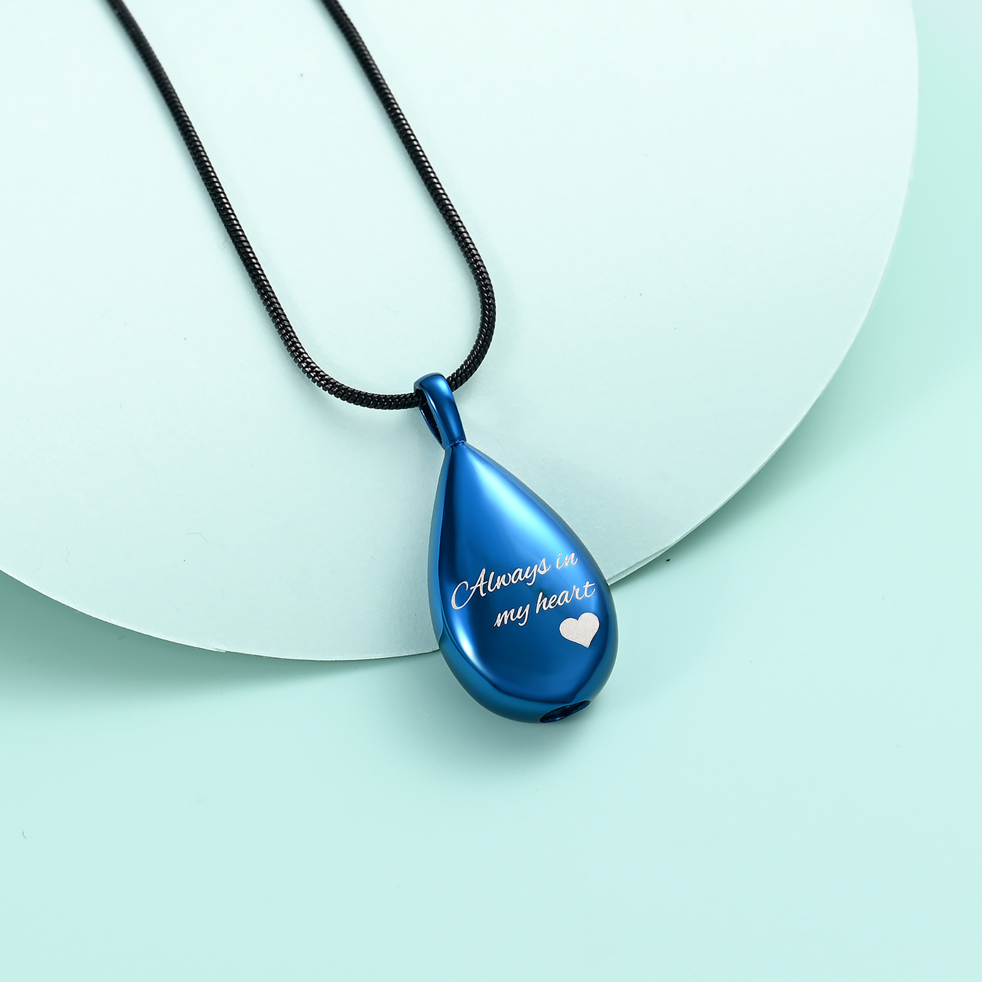 Urn Pendant Necklace Teardrop Cremation Jewelry for Ashes Memorial ...