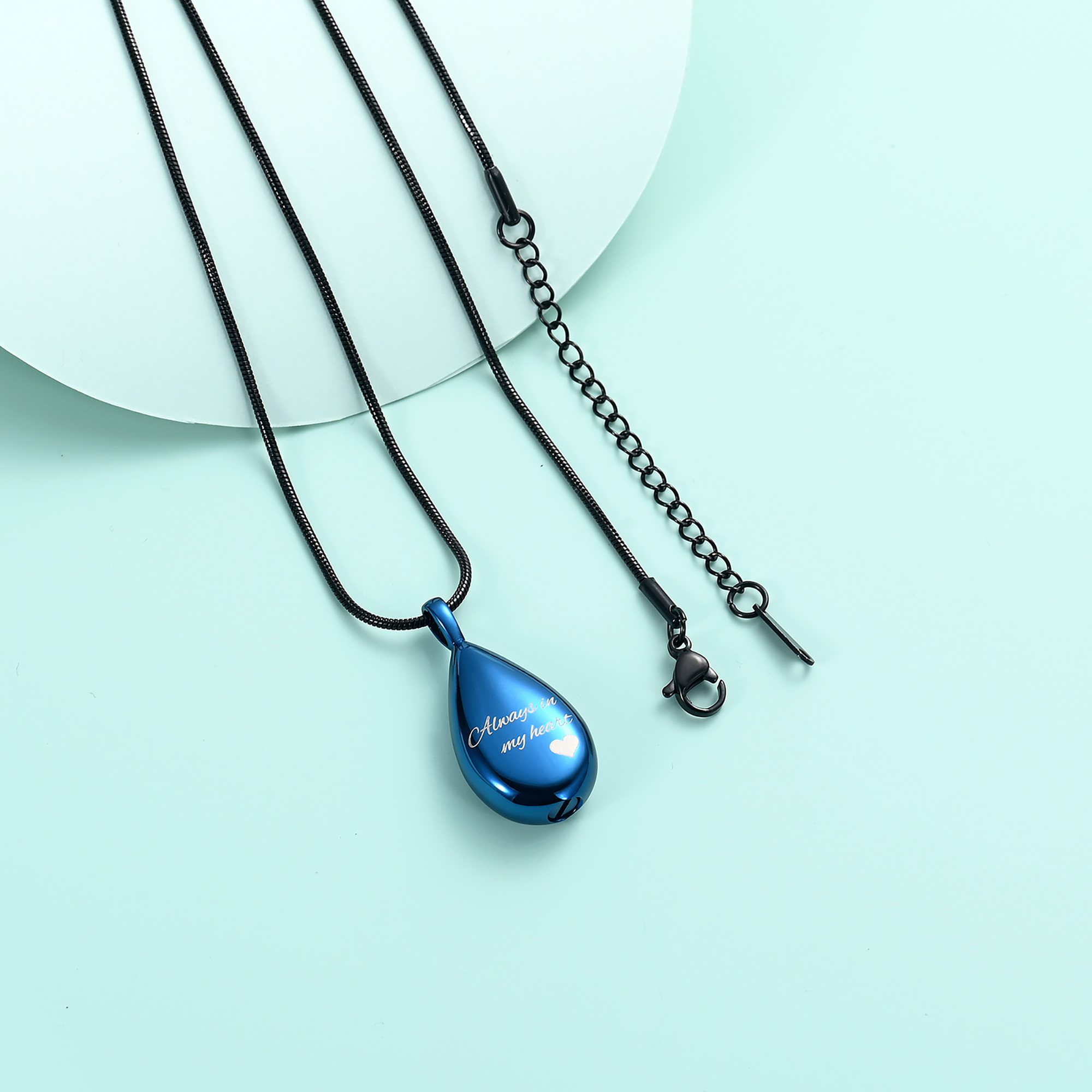 Urn Pendant Necklace Teardrop Cremation Jewelry for Ashes Memorial ...