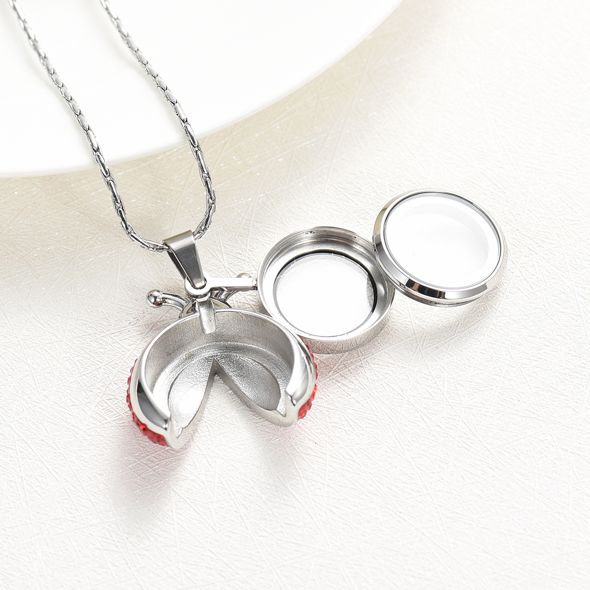 Cremation Jewelry Flying Ladybug Urn Necklace for Ashes Urn Keepsake ...