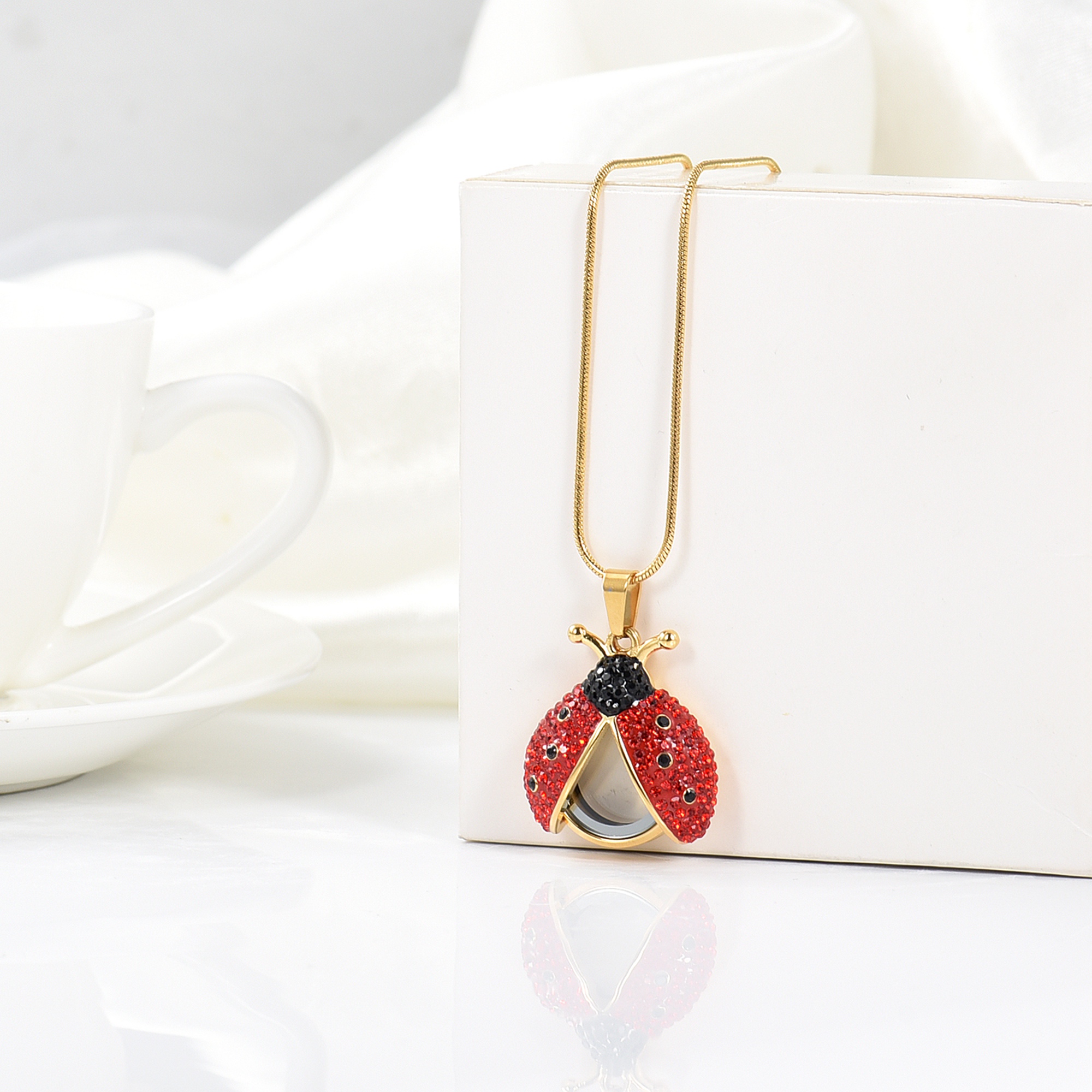 Cremation Jewelry Flying Ladybug Urn Necklace for Ashes Urn Keepsake ...