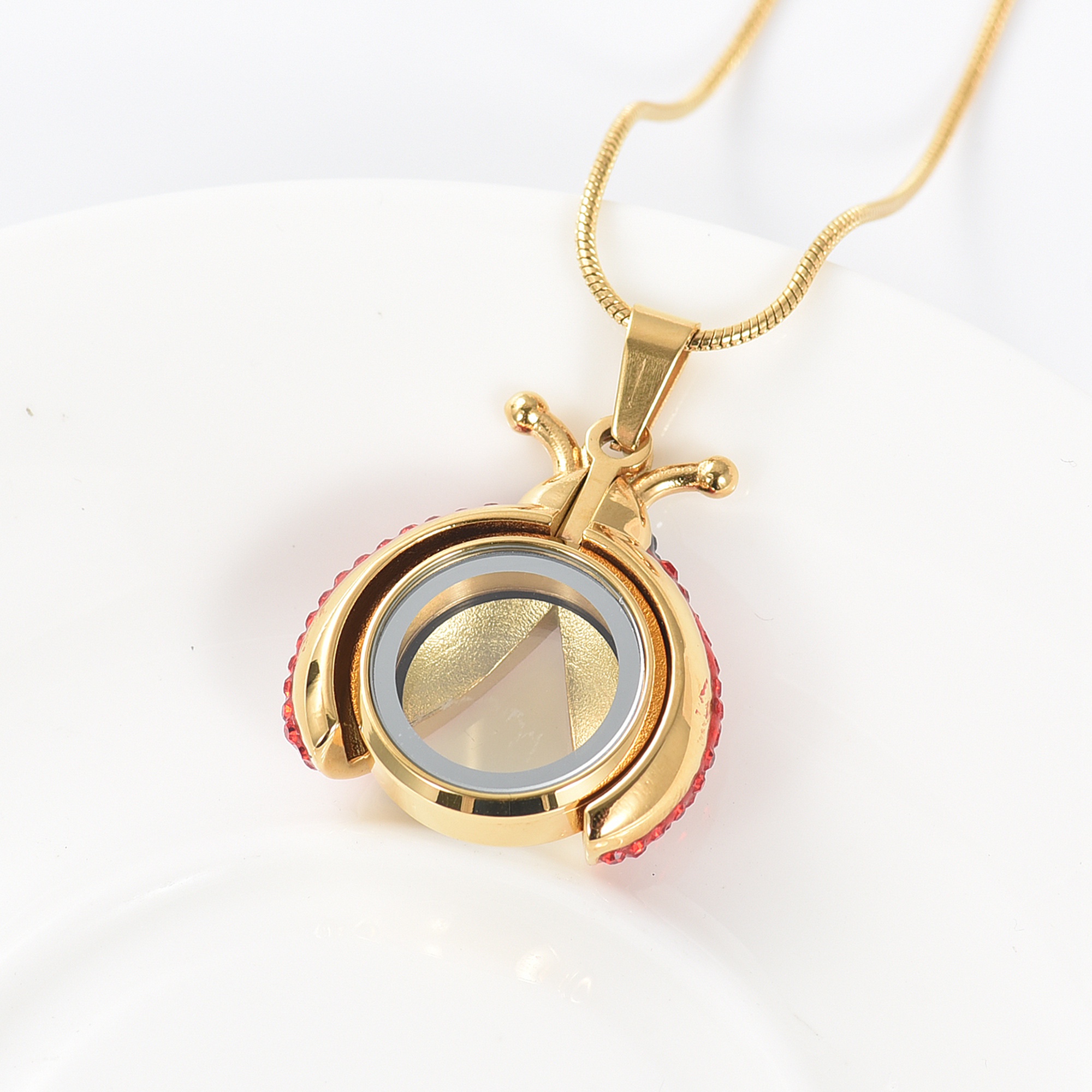 Cremation Jewelry Flying Ladybug Urn Necklace for Ashes Urn Keepsake ...