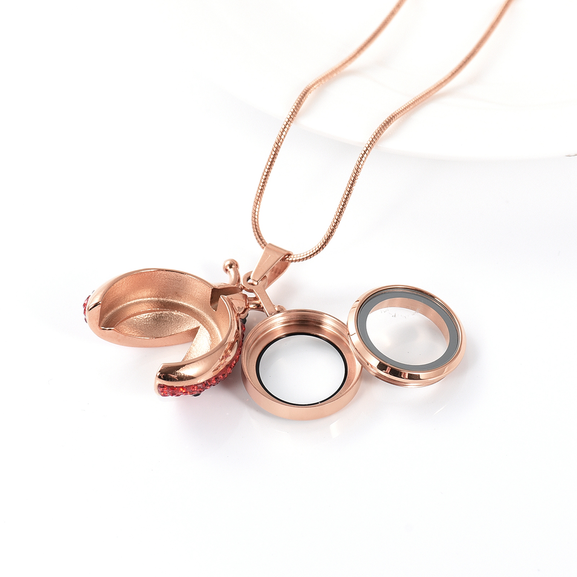 Cremation Jewelry Flying Ladybug Urn Necklace for Ashes Urn Keepsake ...