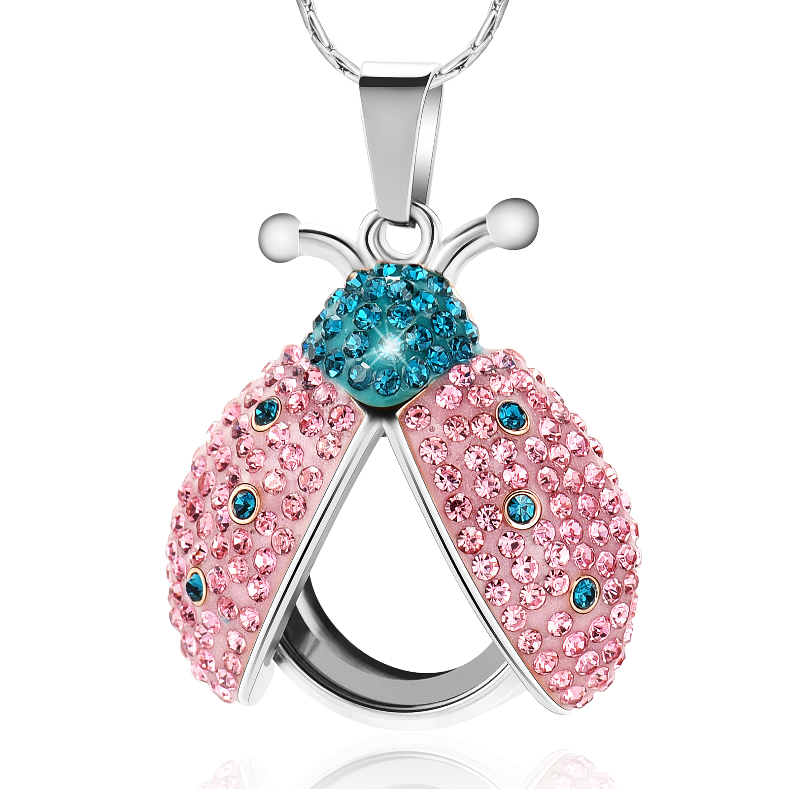 Cremation Jewelry Flying Ladybug Urn Necklace for Ashes Urn Keepsake ...