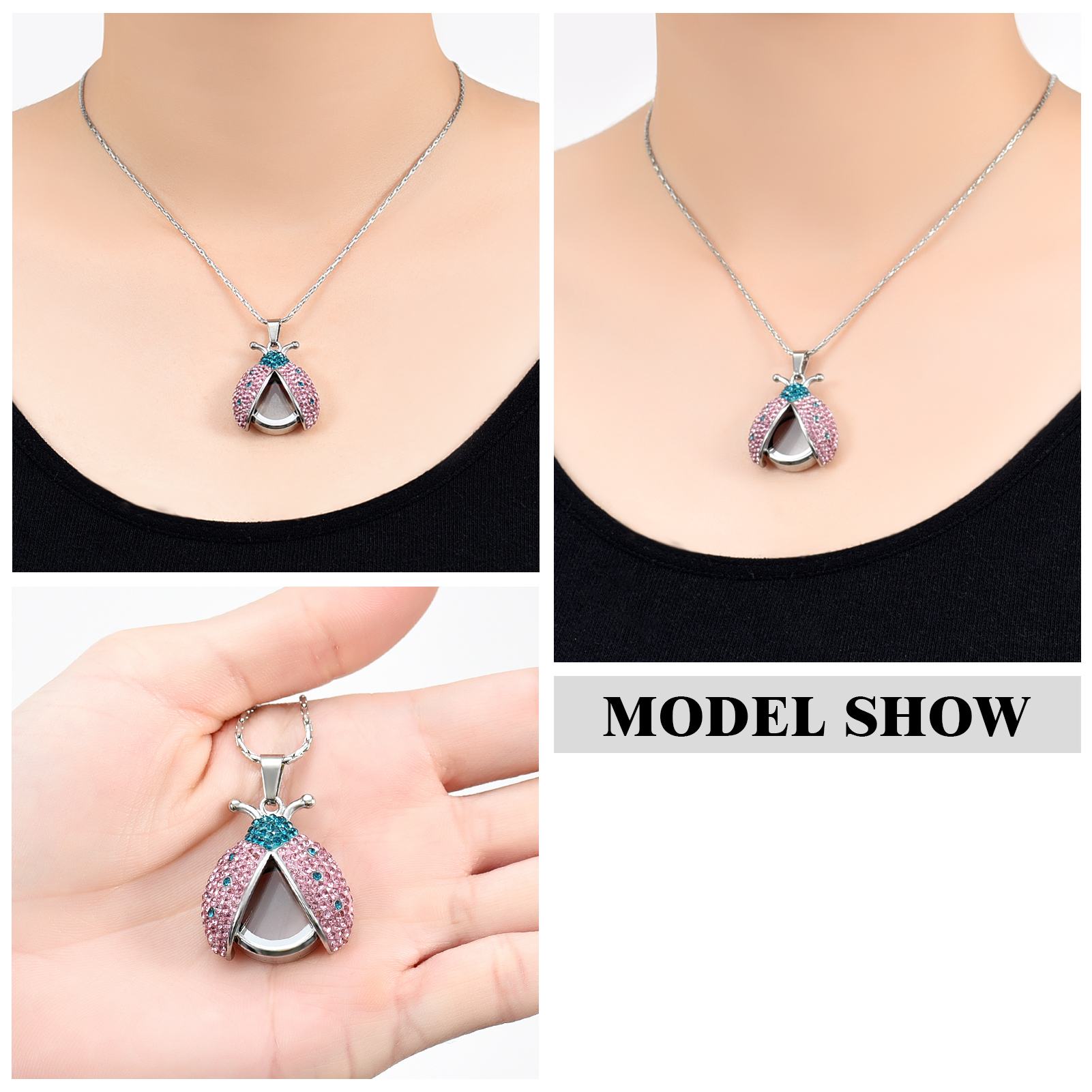 Cremation Jewelry Flying Ladybug Urn Necklace for Ashes Urn Keepsake ...