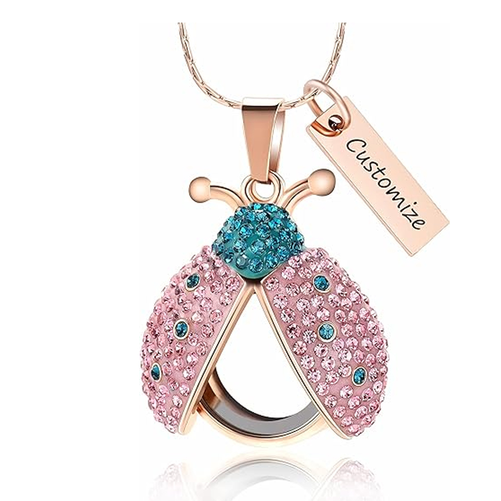 Cremation Jewelry Flying Ladybug Urn Necklace for Ashes Urn Keepsake ...