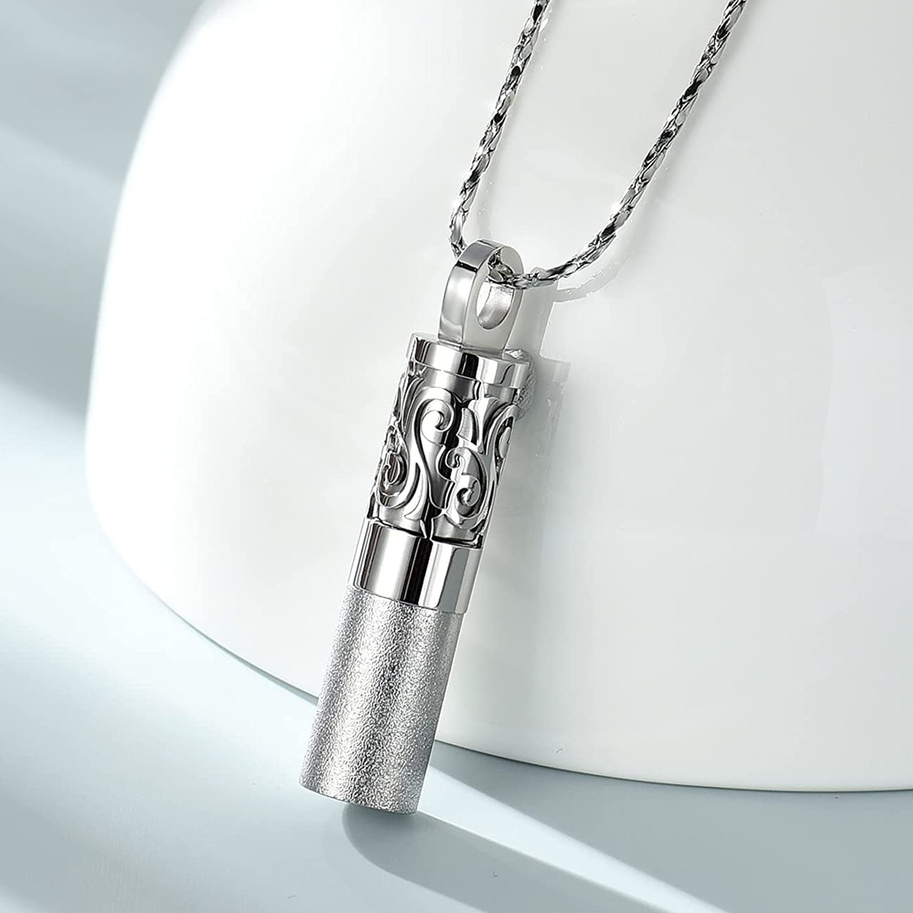 Hollow Cylinder Vial Keepsake Urn Cremation Jewelry Memorial Locket Urn ...