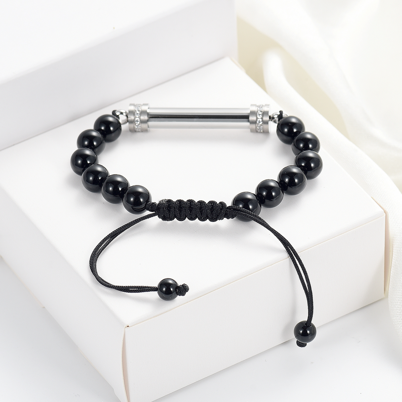 Cylinder Cremation Bracelet Memorial Urn Bracelet Lava Stone Ashes Urn ...