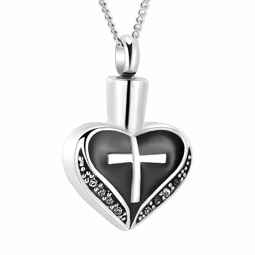 Cremation Jewelry for Ashes - Heart Pendant Memorial Urn Necklace Ashes ...