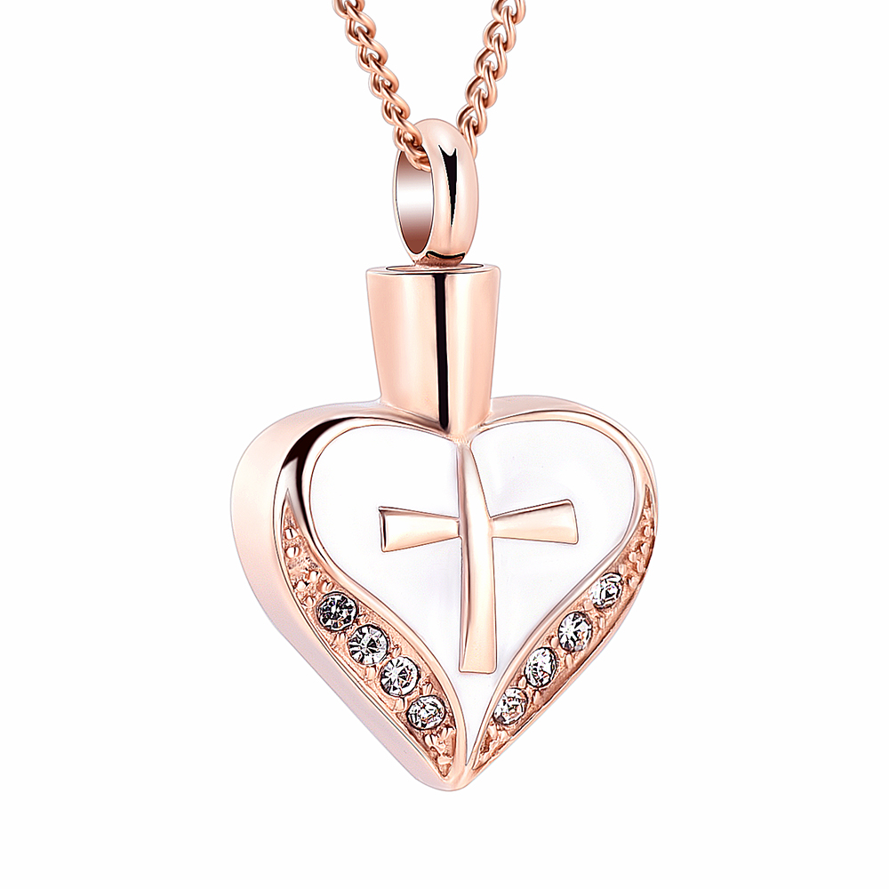 Cremation Jewelry for Ashes - Heart Pendant Memorial Urn Necklace Ashes ...