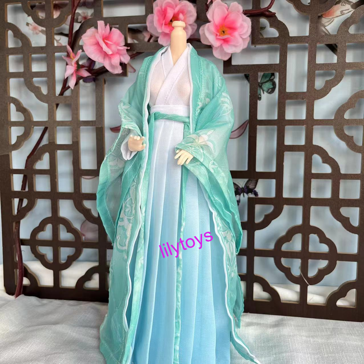Lilytoys 4 Model 1/6 Female Hanfu Dress Costume Set for 12" Action ...
