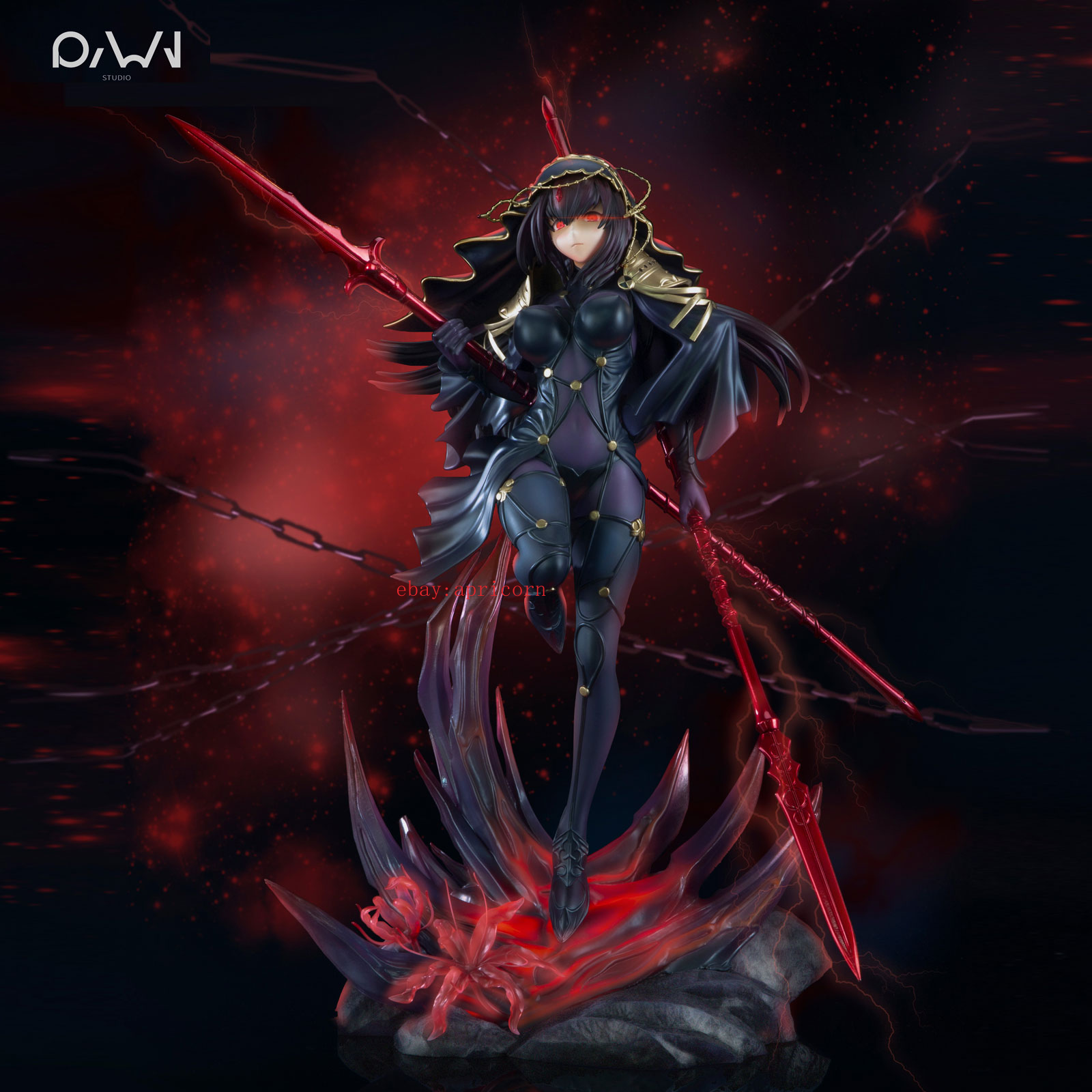 RWN Studio Fate/Grand Order Scathach 1/4 Statue Resin Figure Model ...