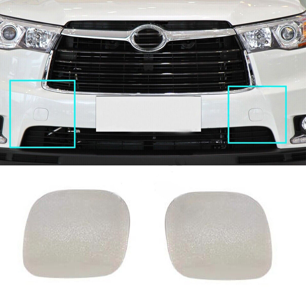 Front Bumper Tow Hook Cover Cap For Toyota Highlander 2014-2016 52128 ...